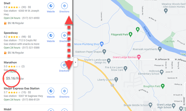 How to Find the Cheapest Gas With Google Maps