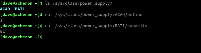 How to Check a Linux Laptop's Battery From the Command Line