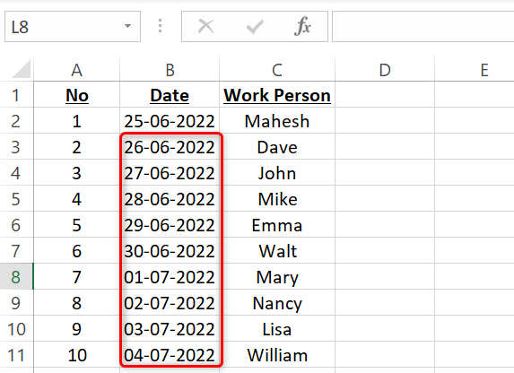 How to AutoFill Dates in Microsoft Excel