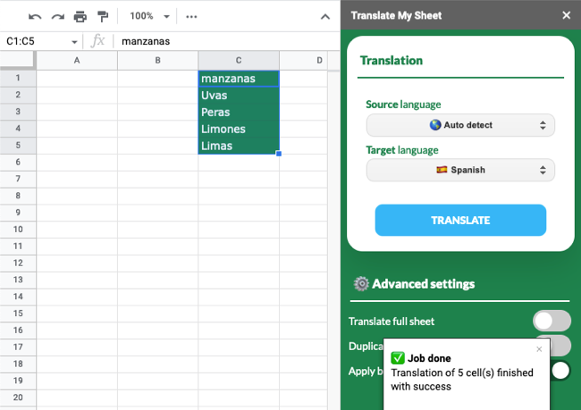 How to Translate Languages in Google Sheets
