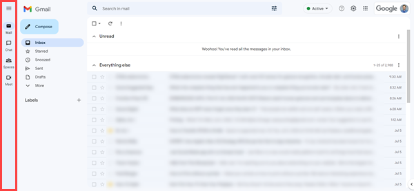 How to Hide the Google Meet and Chat Sidebar in Gmail