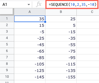 How to Use the SEQUENCE Function in Google Sheets