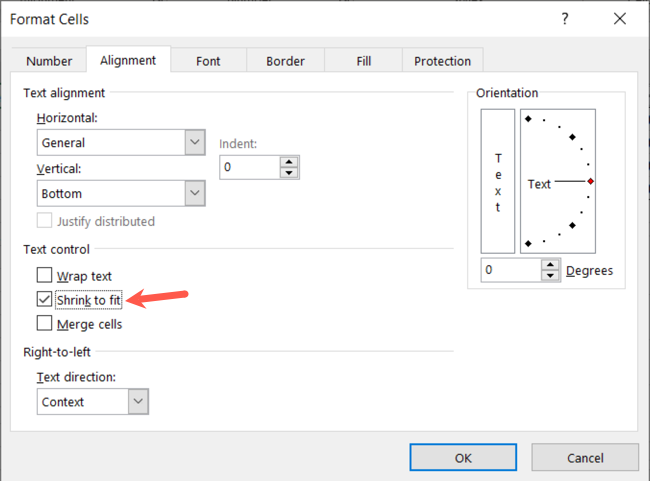 How to Shrink Text to Fit a Cell in Microsoft Excel