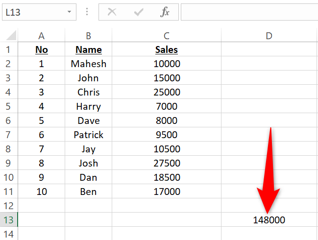 How to Sum a Column in Microsoft Excel