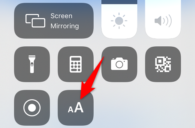 iphone icon text size
