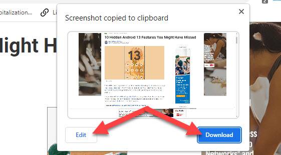 How to Enable and Use Google Chrome's Built-in Screenshot Tool