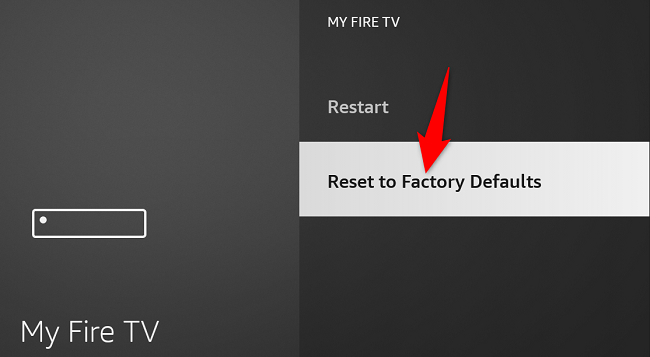 How to Reset an Amazon Fire TV Stick