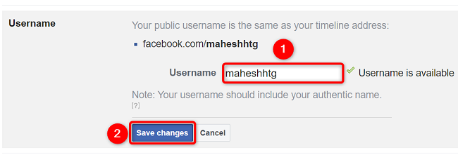 How to Change Your Facebook Username