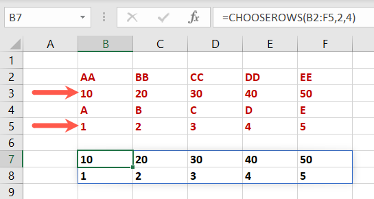 How to Combine, Reshape, and Resize Arrays in Excel