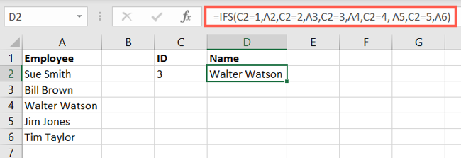How to Use the IFS Function in Microsoft Excel