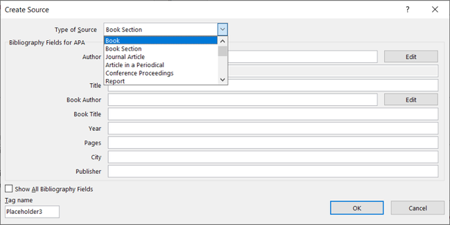How to Edit and Reuse Citations in Microsoft Word
