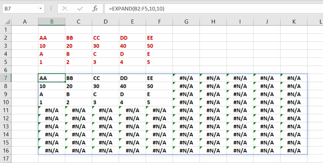 How to Combine, Reshape, and Resize Arrays in Excel