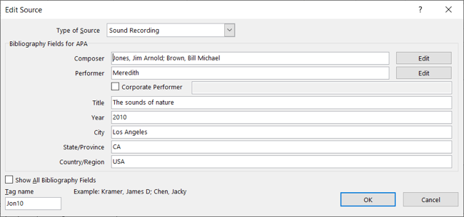 How to Edit and Reuse Citations in Microsoft Word