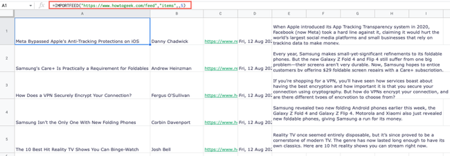 How to Import Data With Google Sheets Functions