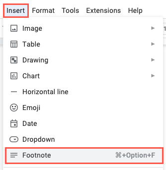 How to Add Footnotes in Google Docs
