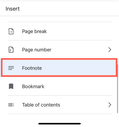 How to Add Footnotes in Google Docs