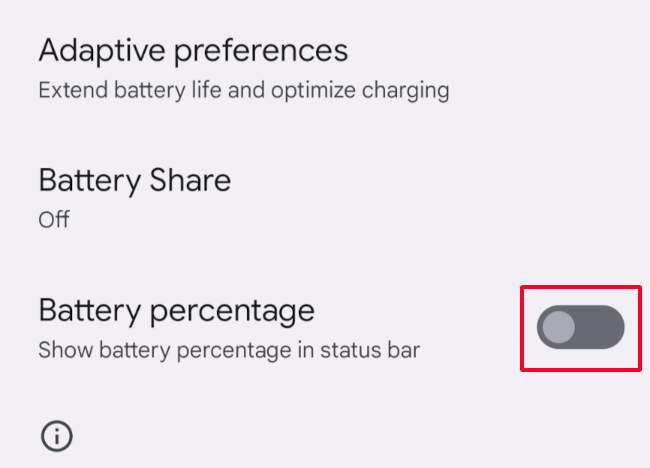 How to Show the Battery Percentage on Android