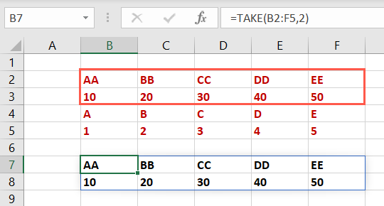 How to Combine, Reshape, and Resize Arrays in Excel