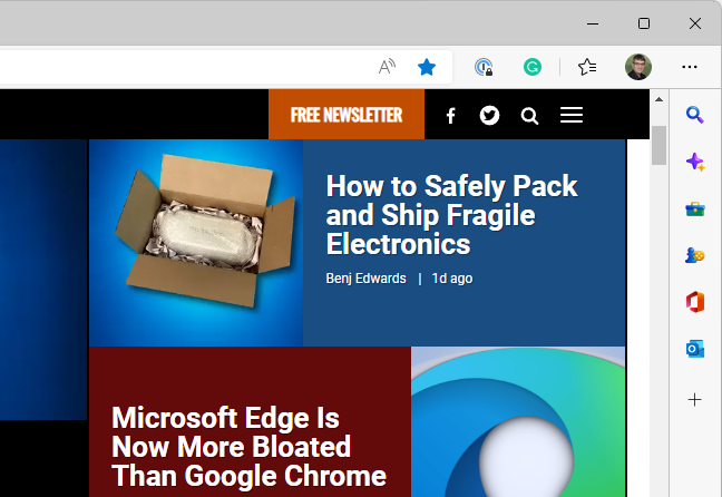 Microsoft Edge's Annoying New Sidebar Includes MSN Games