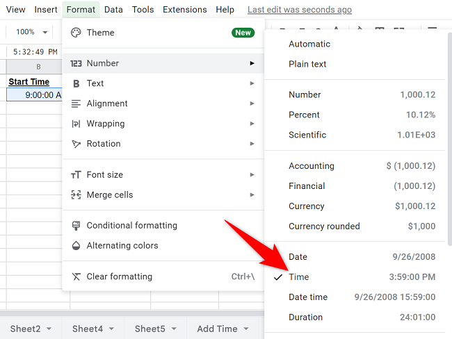 How to Add or Subtract Time in Google Sheets