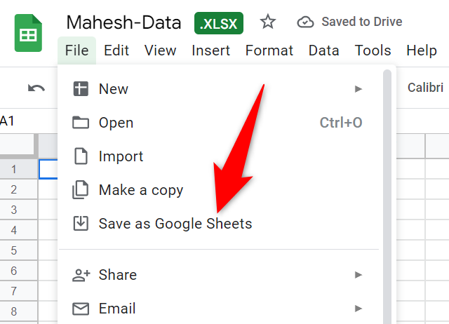 How to Convert an Excel Sheet to Google Sheets