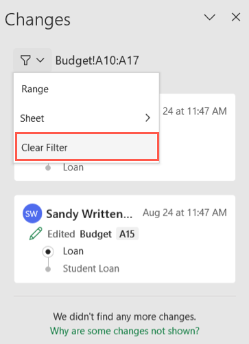 How to Show Changes in Microsoft Excel on Desktop