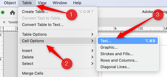 How to Center Text in a Table in Adobe InDesign