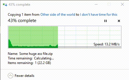 This Game Runs in the Windows File Copy Dialog
