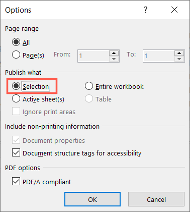 How to Export a Cell Range or Excel Workbook as a PDF