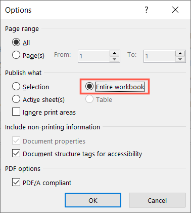 How to Export a Cell Range or Excel Workbook as a PDF