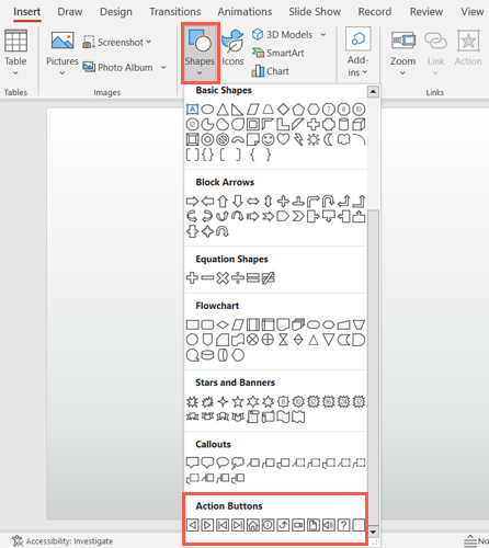 How to Create Action Buttons in Microsoft PowerPoint