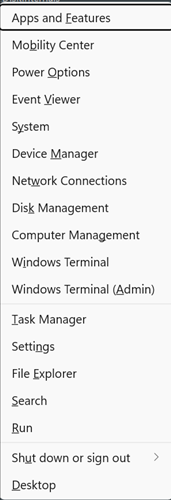 How to Access the Power User Menu on Windows 11