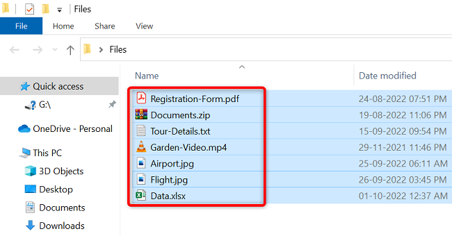 How to Select Multiple Files on Windows