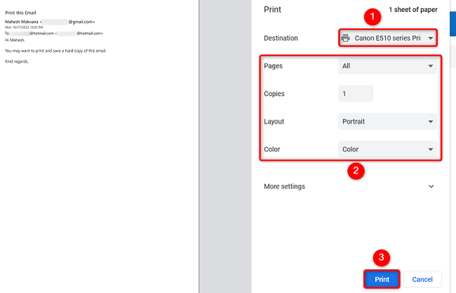 How to Print an Email From Microsoft Outlook