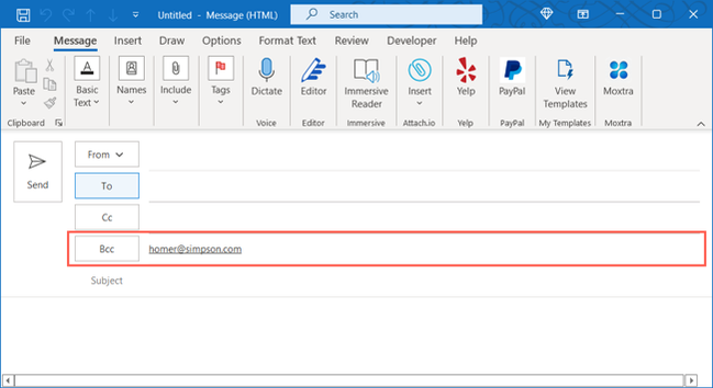 How to Add a BCC in Outlook Emails