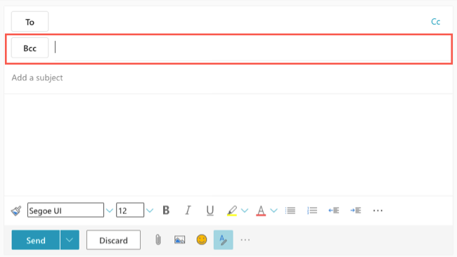 How to Add a BCC in Outlook Emails