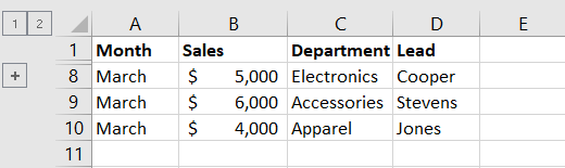 How to Group and Collapse Rows in Microsoft Excel