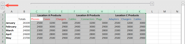 How to Group Columns in Microsoft Excel