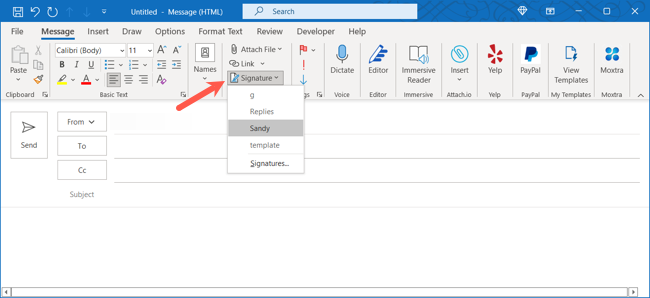 How to Add a Signature in Outlook