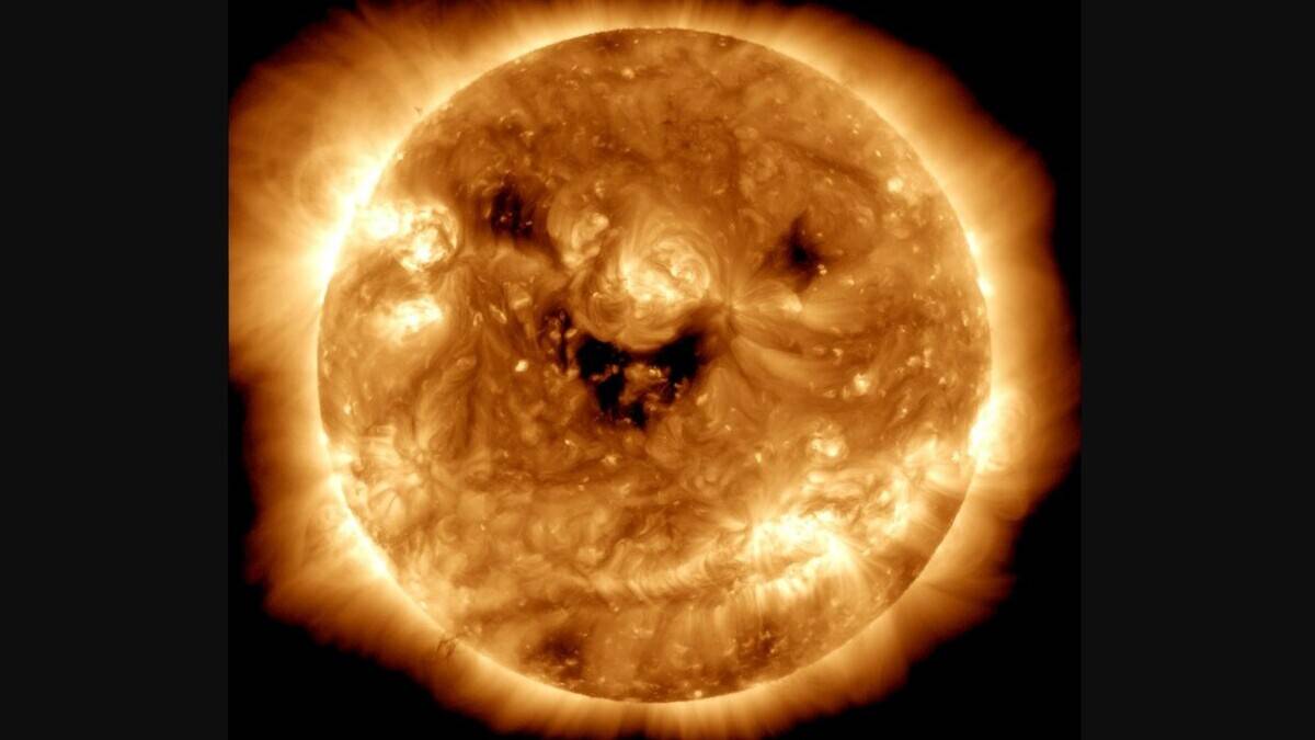 NASA Spots Sun "Smiling," Hopefully Not Because it's About to Blow Up