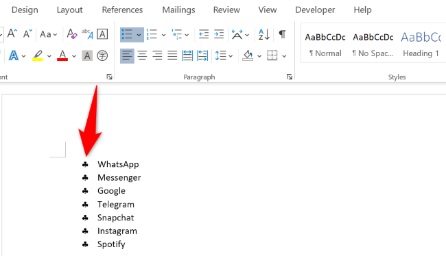 How to Add Bullet Points in Word