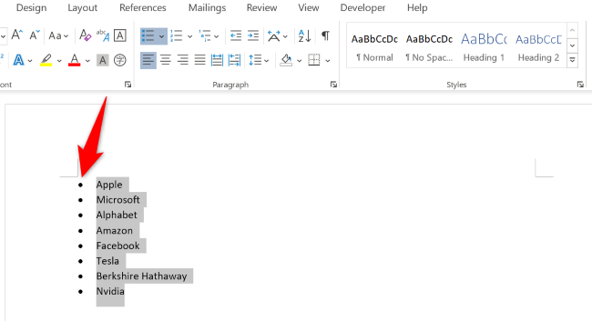 How to Add Bullet Points in Word
