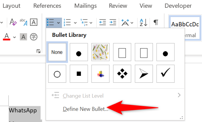 How to Add Bullet Points in Word