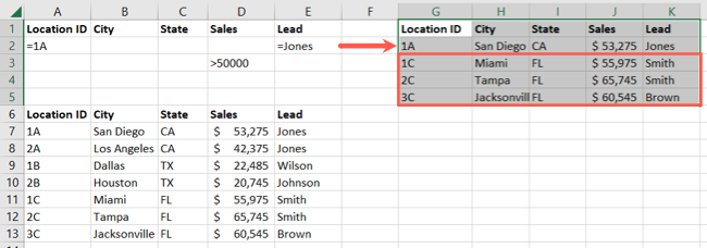 How to Use an Advanced Filter in Microsoft Excel