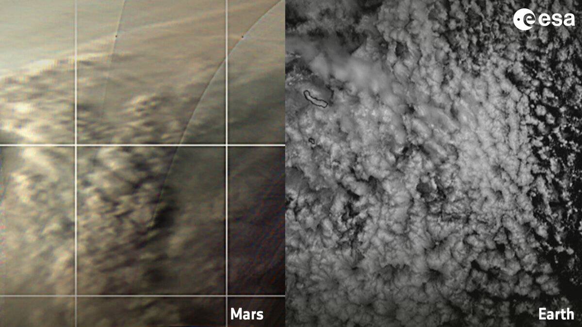 What Do Clouds on Mars Look Like? Earth Clouds