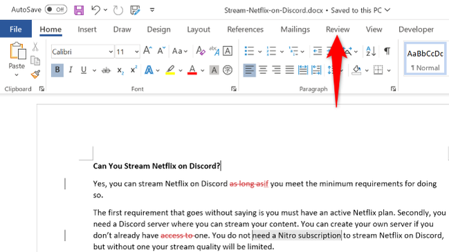 How to Turn Off Track Changes in Word