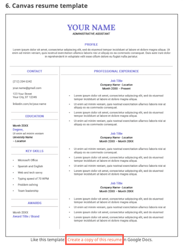 10 Google Docs Resume Templates to Land Your Dream Job
