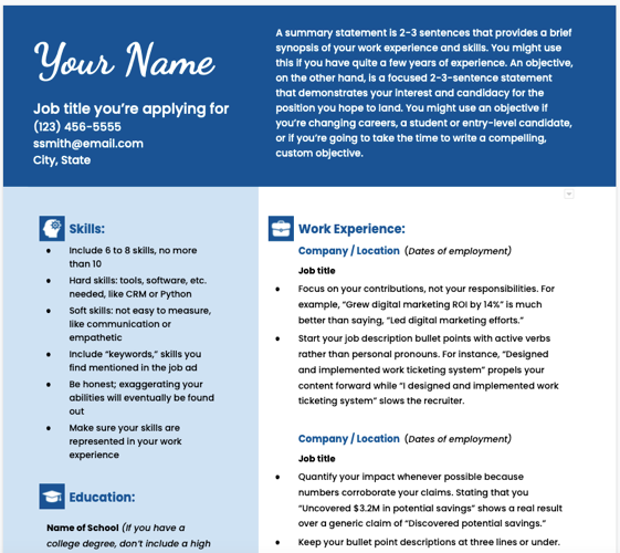 10 Google Docs Resume Templates to Land Your Dream Job