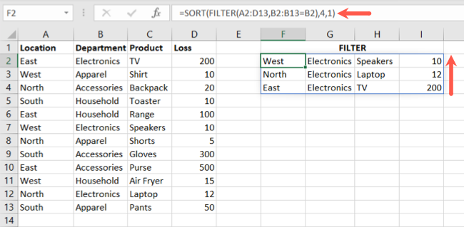 How to Use the FILTER Function in Microsoft Excel