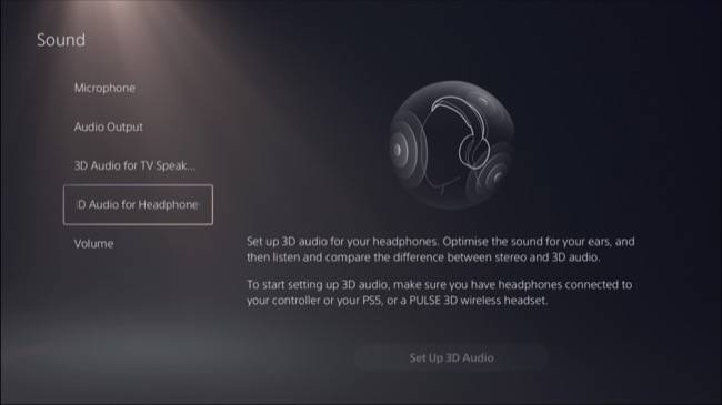 ps5 headset pulse 3d settings